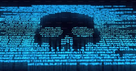 Malicious Computer Programming Code In The Shape Of A Skull Online