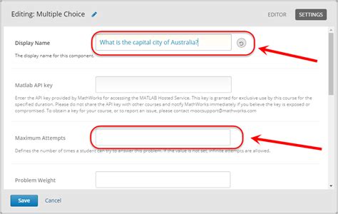 Create A Multiple Choice Problem Question Original Elearning