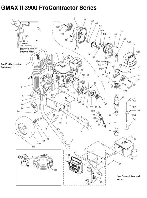 Genuine Graco Gmaxii 3900 Series Gas Airless Sprayer Parts