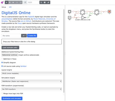 DigitalJS Online Digital Lab UEx