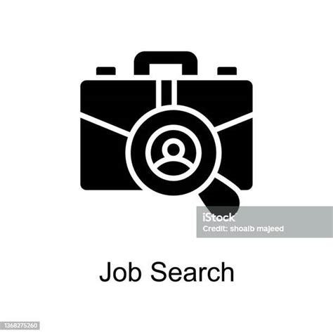 흰색 배경 Eps 10 파일에 격리 된 웹에 대한 작업 검색 벡터 솔리드 아이콘 개념에 대한 스톡 벡터 아트 및 기타 이미지