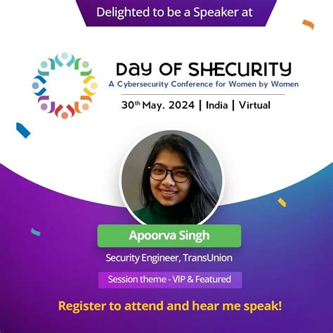 Apoorva Singh On Linkedin So Happy To Be A Part Of The Upcoming Day Of