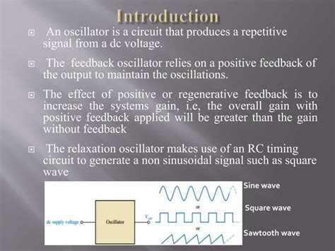 Op Amp Application As Oscillator Pptx