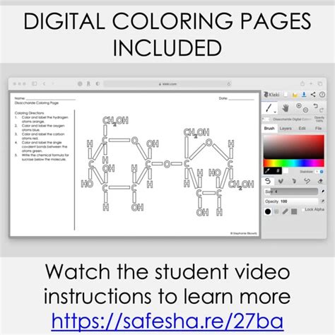 Biochemistry Coloring Book And Reading Passages Printable And Digital