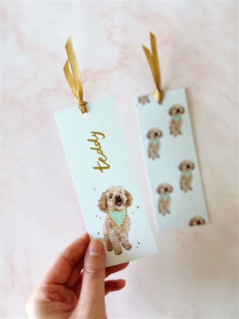 Custom Cavapoo T Personalised Bookmark Poochon T For Dog Lovers