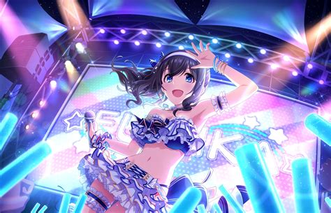 Annin Doufu Blue Eyes Brown Hair Idolmaster Idolmaster Cinderella Girls