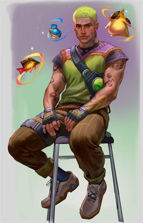 Gekko Wingman Dizzy And Thrash Valorant Drawn By Sasha Shkret Danbooru