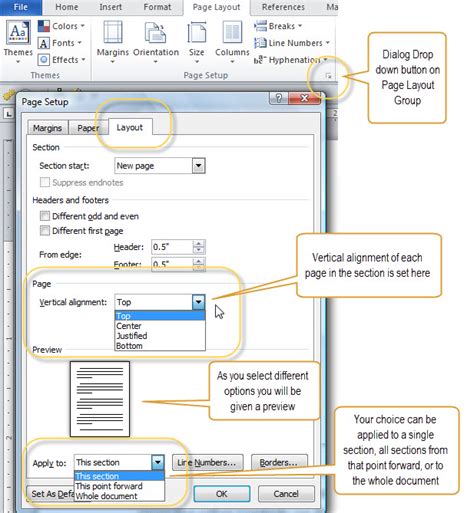 justified vertical alignment page or frame english ask libreoffice