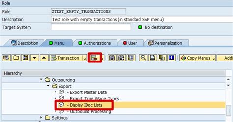 Role With SAP Standard Menu With Blank Transaction SAP Community
