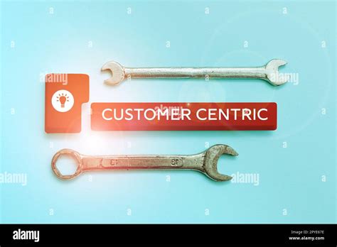Writing Displaying Text Customer Centric Internet Concept Process Of Looking After Customers To