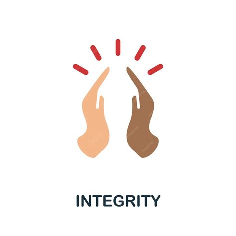 Premium Vector Integrity Icon Simple Element From Core Values Collection Creative Integrity