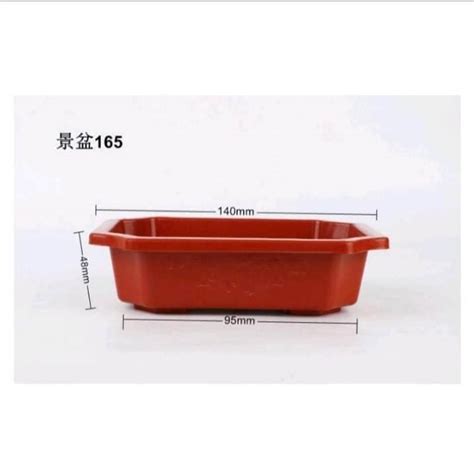 Rectangular Plastic Pot With Hole 14cm 16cm 18cm Lazada Ph