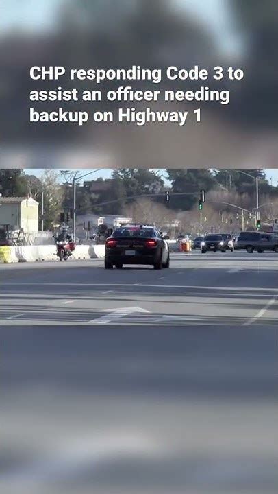 Chp Dodge Charger Responding Code 3 To Assist An Officer Needing Backup