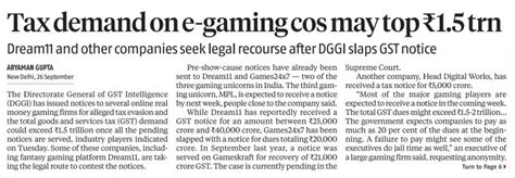 Aryaman Gupta On Linkedin Realmoney Gaming Taxevasion Industry Legal