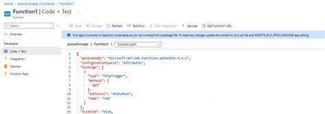 Azure Function Function Json File Is Missing Stack Overflow