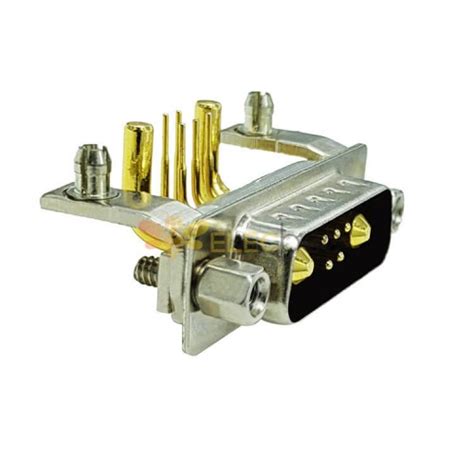 Elecbee D SUB 7Pin Connector Right Angled Male Female Through Hole 7pin 7W2 2 Rows High Current