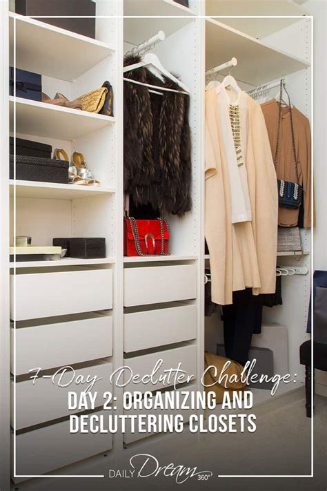 7 Day Declutter Challenge Day 2 Organizing And Decluttering Closets