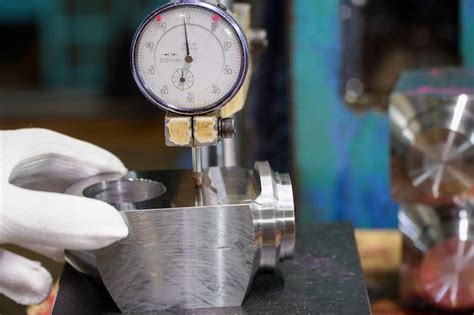 Premium Photo Asian Craftsmen Use Dial Indicatordial Indicator Gauge Digital Indicator Depth Gauge