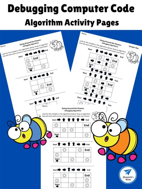 Debugging Computer Code Algorithm Activity Pages Jdaniel4s Mom Coding Lessons Decoding