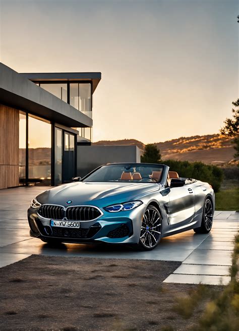 Lexica 2023 Bmw 850i Convertible Gray And Black With Moonlight