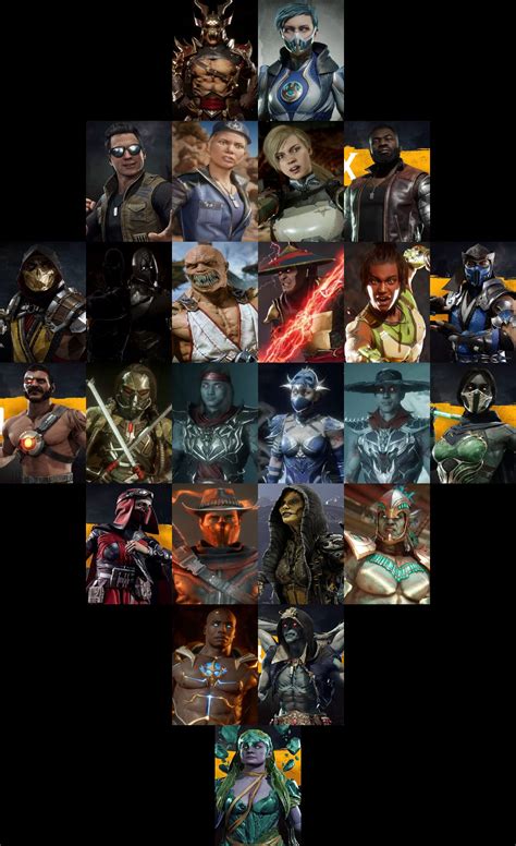 Mortal Kombat 11 Characters By Mnstrfrc On Deviantart