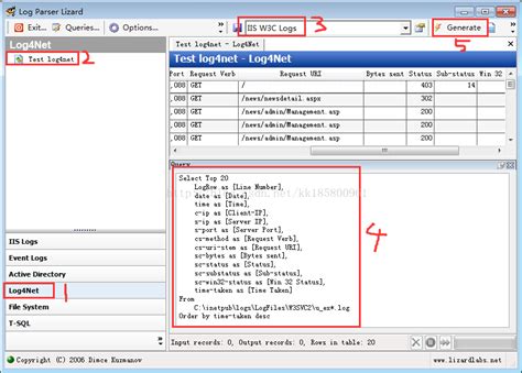 log parser 2 2 log parser lizard gui 分析iis日志示例 狼人 博客园
