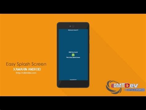 Xamarin Android Tutorial Easy Splash Screen YouTube