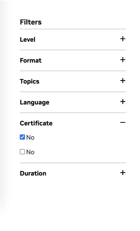 Training Search Certificate Filter Shows Wrong Values Forum