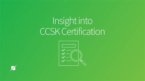 Insight Into Ccsk Certification