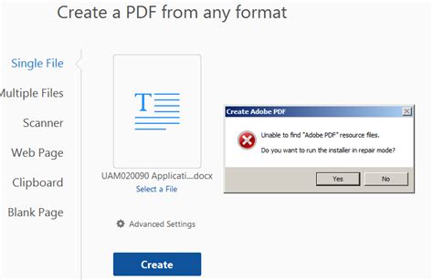 Unable To Convert Docx And Xlsx Fine To Pdf File A Adobe Product