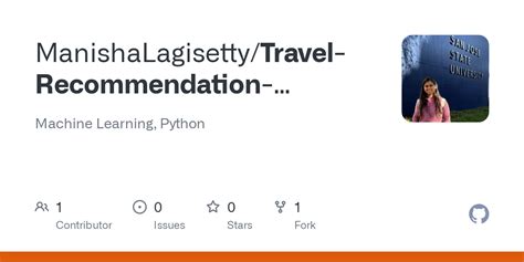 Travel Recommendation System New User Recommendation System Ipynb At Main · Manishalagisetty
