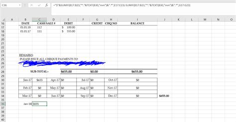 excel sumif a range of amounts based on a particular month and year