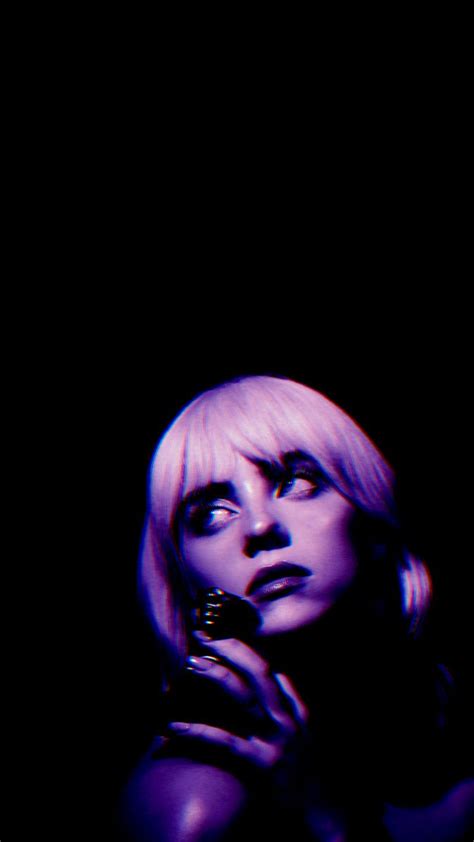 Billie Eilish Purple Aesthetic Wallpaper