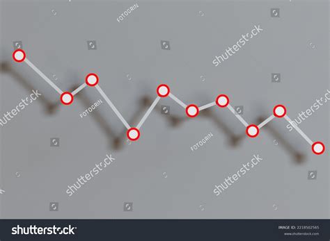Minimalistic Falling Graph Concept Declining Performance Stock