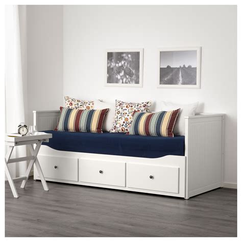 Hemnes Daybed With 3 Drawers2 Mattresses Whiteminnesund Firm Ikea Ikea Hemnes Daybed
