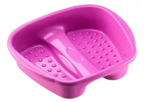 Tina Para Pedicura Y Masaje De Plástico Rosa 189r Letmex Meses Sin