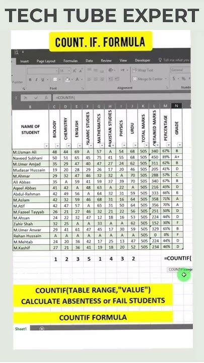Excel Viral Trick Countif Formula Countif Shorts Excelshorts