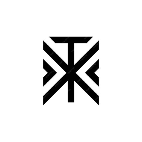 Premium Vector Tk Initilas Logo