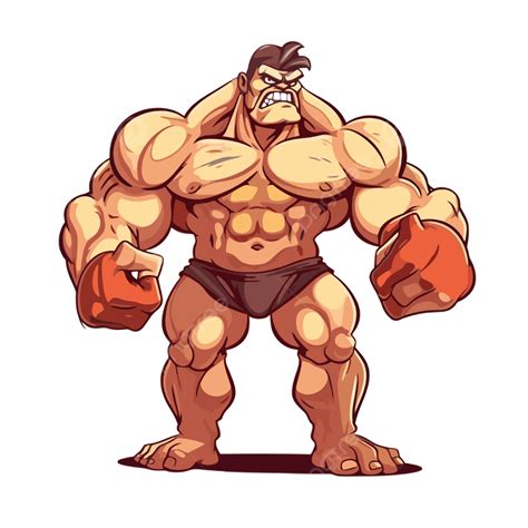 만화 강하고 근육질의 복서 벡터 근육 클립 아트 만화 Png 일러스트 및 벡터 에 대한 무료 다운로드 Pngtree