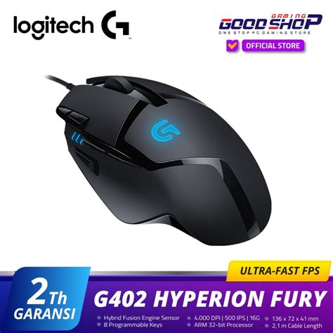 Logitech G402 Hyperion Fury Gaming Mouse Mulai Rp 479 000 Goodgamingshop