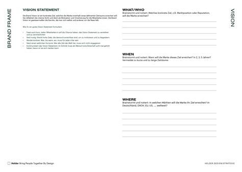 Free Vision Statement Template Define Your Company S Vision Helder