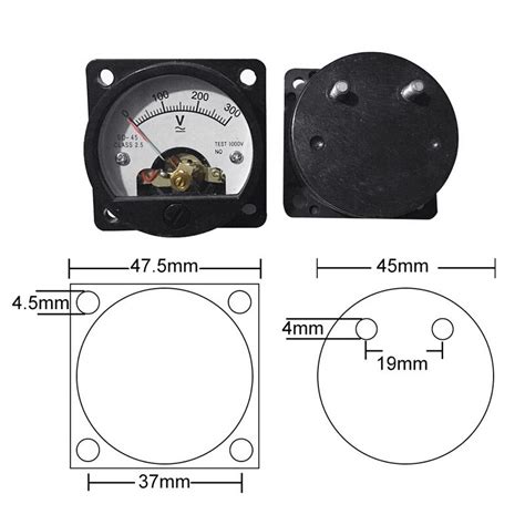 Voltmeter Ac 0 300v Analog Dial Panel Meter Voltag Vicedeal