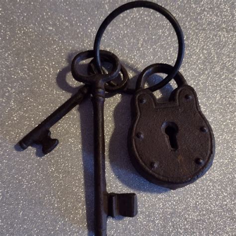 Skeleton Key Lock Etsy