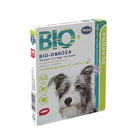 Противопаразитен нашийник Press Bio със здравец и кедър кучета 60 см червен Emag Bg