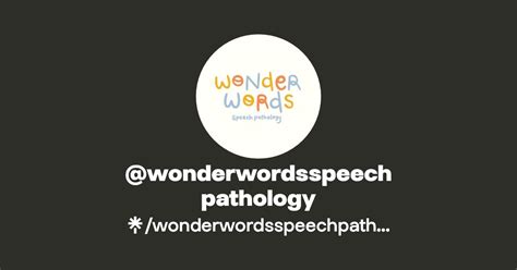 Wonderwordsspeechpathology Tiktok Linktree