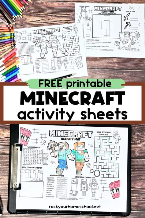 Minecraft Activity Sheets Easy Ways To Have A Blast Free Artofit