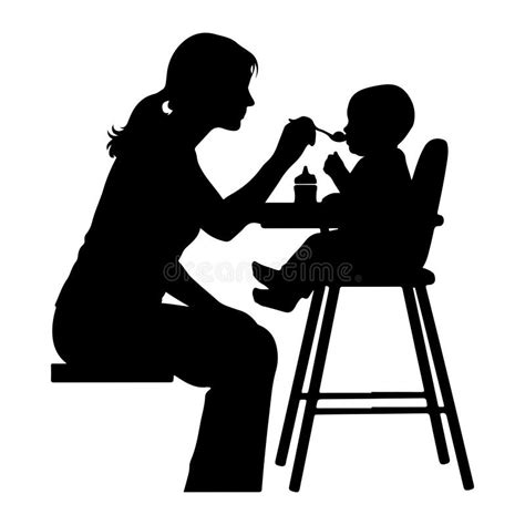 High Chair Silhouette Stock Illustrations 3 140 High Chair Silhouette