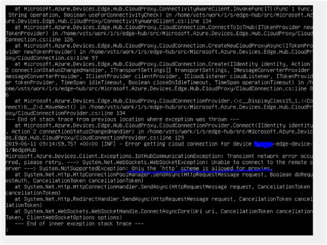 Unable To Send Messages From Iotedge Hub To Azure Iothub With Proxy