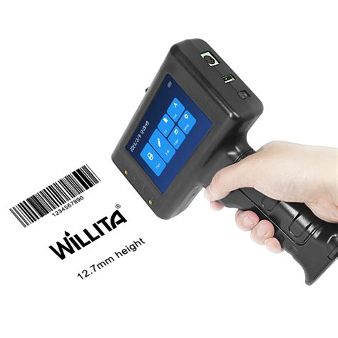 Small Character Handheld Inkjet Date Code Label Printer Handheld