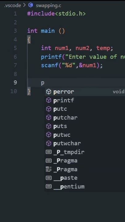 Swapping Numbers Clanguage Coding Programming Codinglife Bca Tranding Viral Shorts Youtube